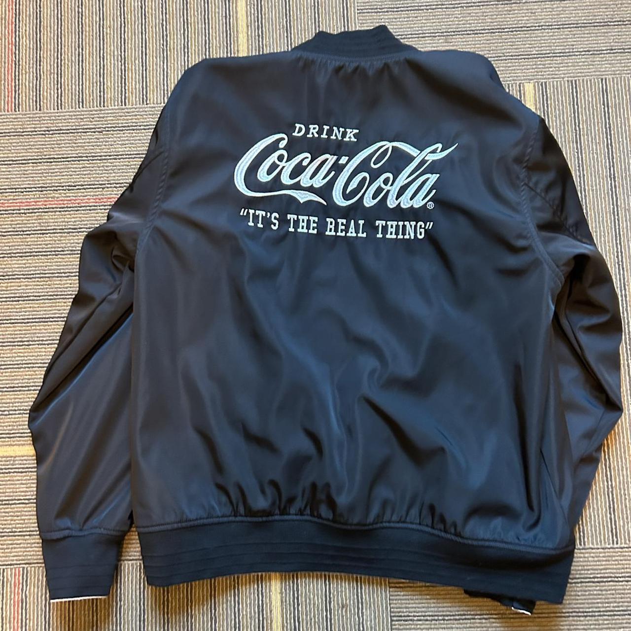 Coca-Cola x Staple Reversible Varsity Jacket Size:... - Depop