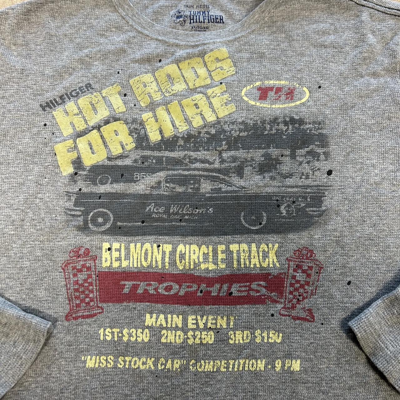 Y2K Tommy Hilfiger Racing Shirt Adult XL Great... - Depop