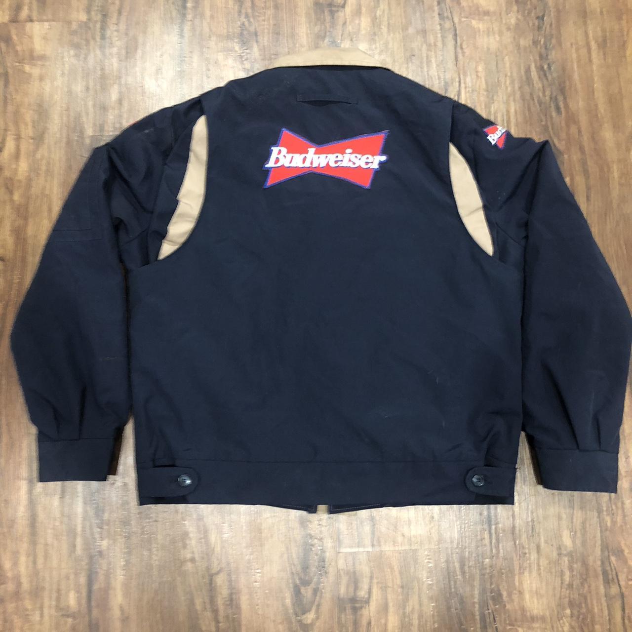 Vintage Budweiser jacket Insulated jacket with a... - Depop
