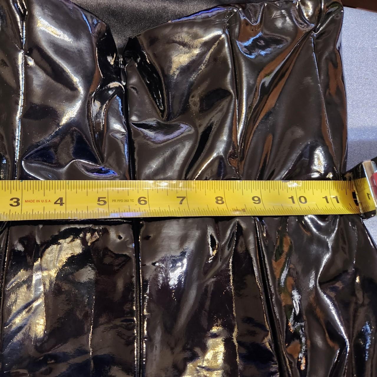 By The Way Vinyl black dress zipper PVC Latex... - Depop