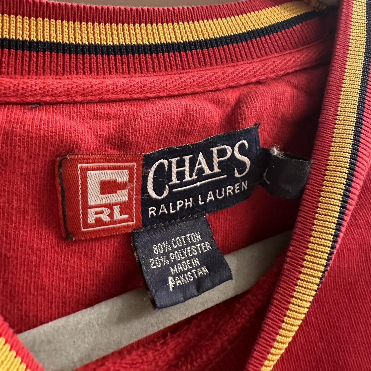 Vintage Red Chaps Ralph Lauren Crew Neck!! Size... - Depop