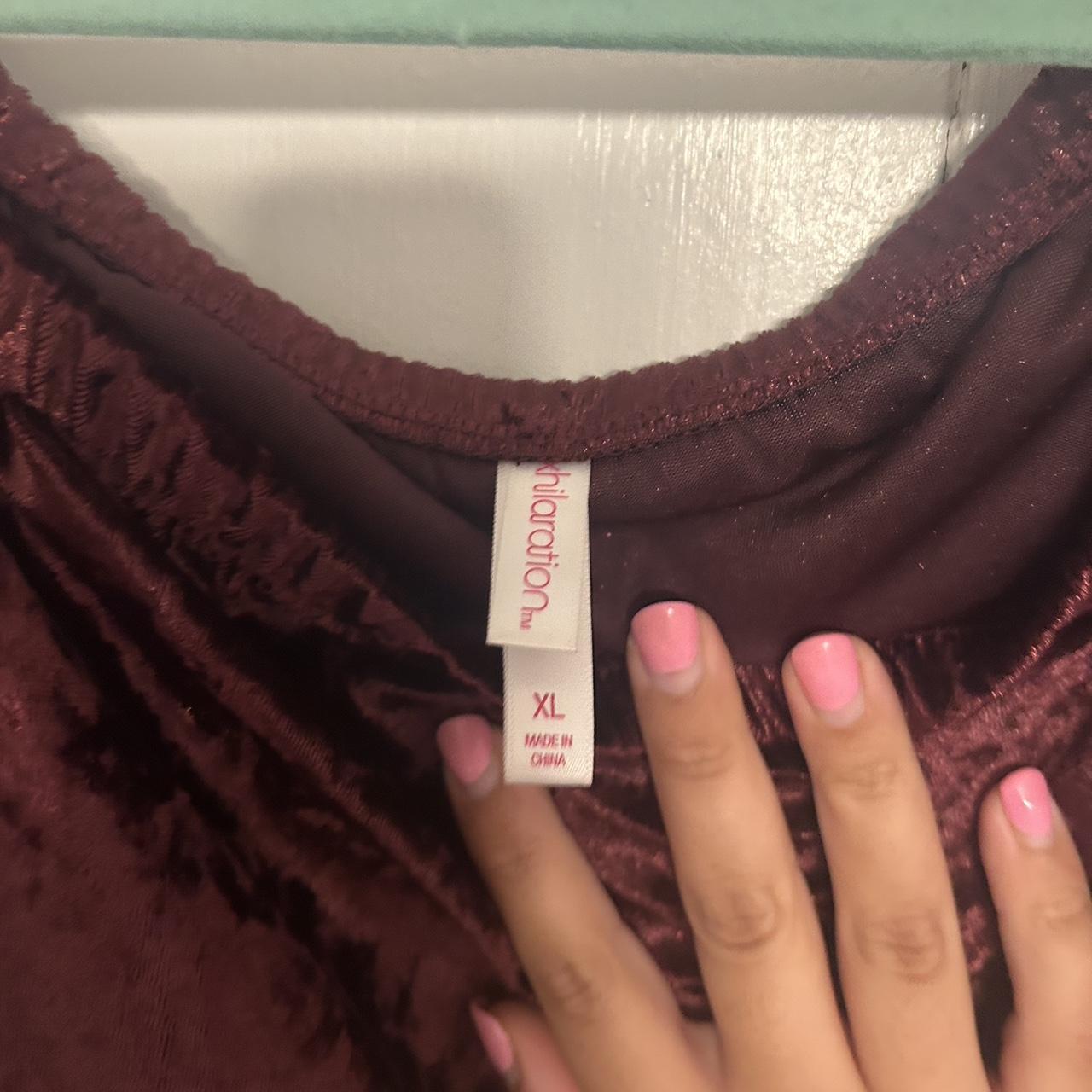 Short target velvet dress, never worn! - Depop