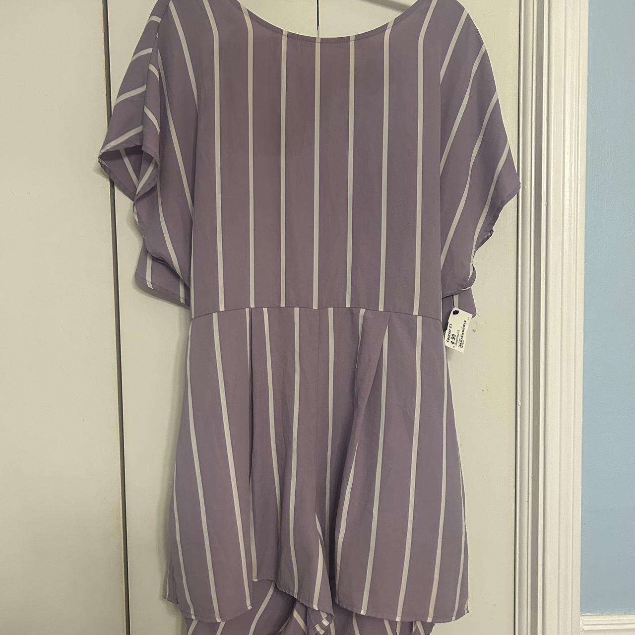 Forever 21 stripped romper! Super cute! - Depop