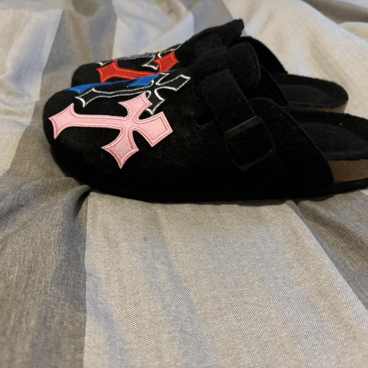 Custom Chrome Heart Clog.We can negotiate/Never... - Depop