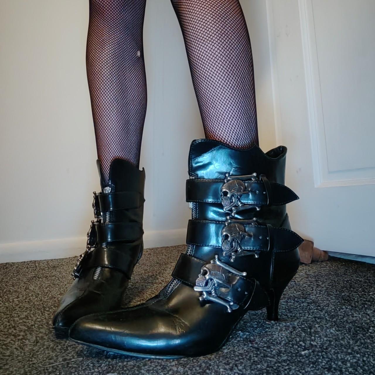 Gothic skull winklepickers. I have worn these a... - Depop