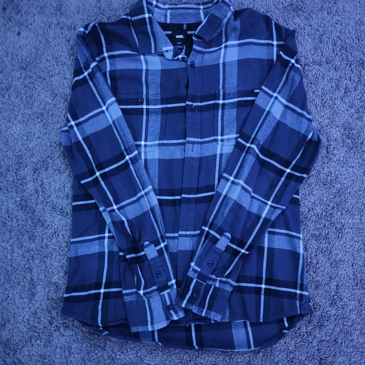 Vans Plaid Flannel Size - large no flaws in... - Depop