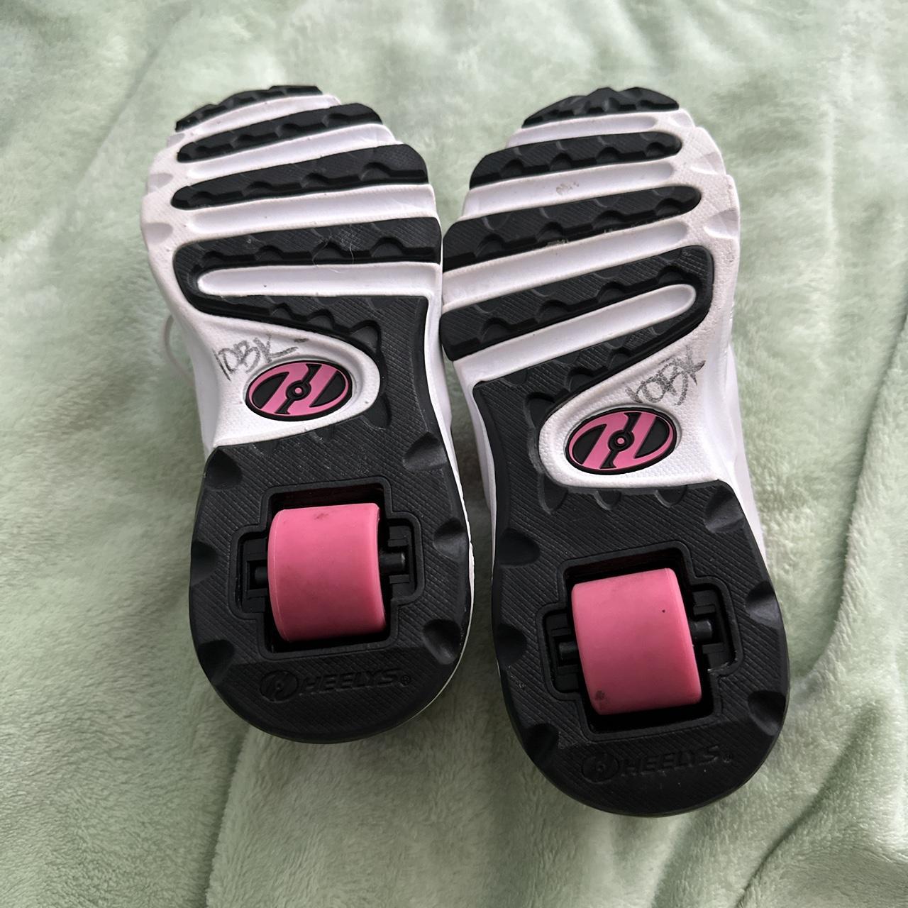 US size 3. Heelys color pink,black,grey,white. Has... - Depop