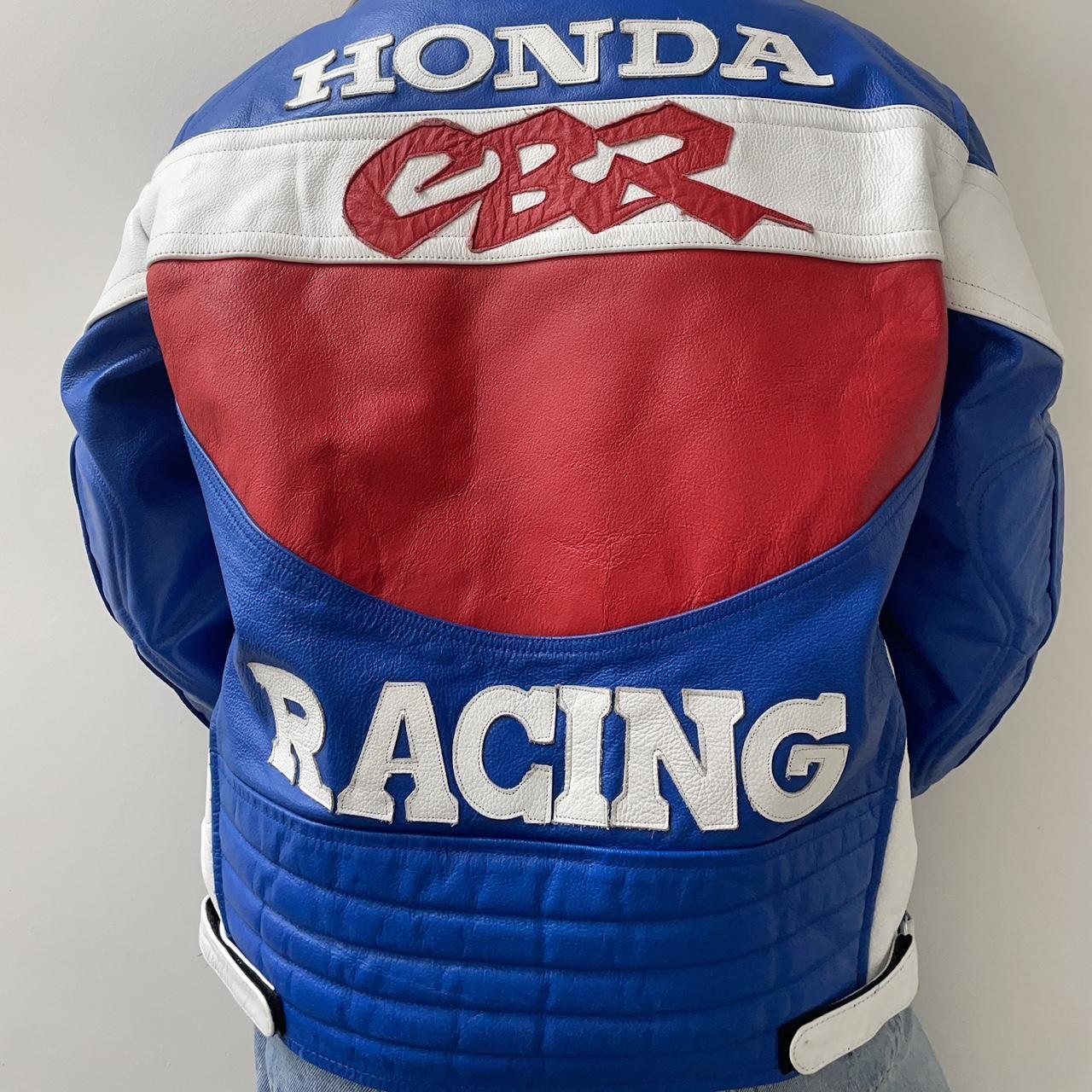 Motorcycle jacket / Motorbike Honda racing jacket... - Depop