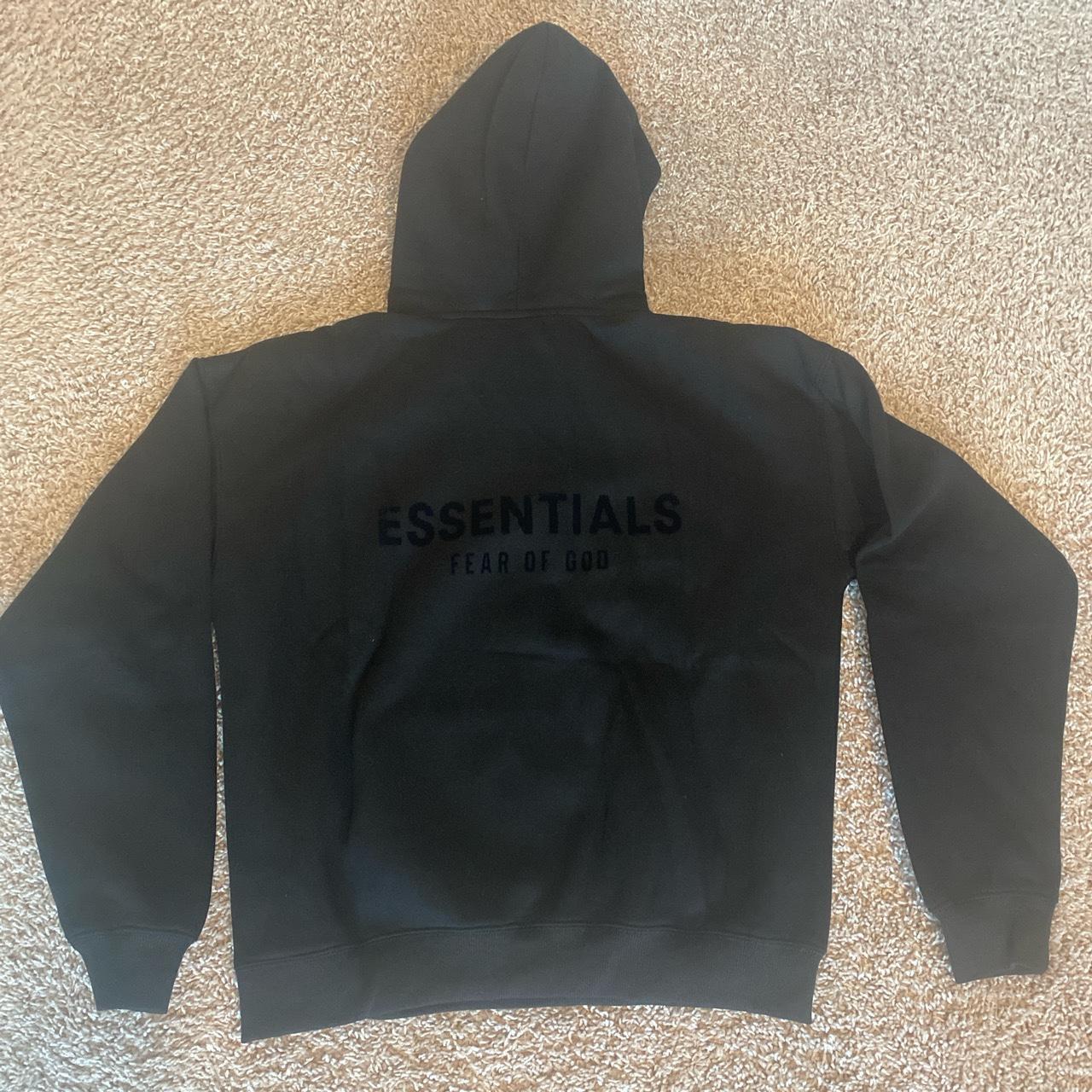 Rep Black Essentials Hoodie - Depop