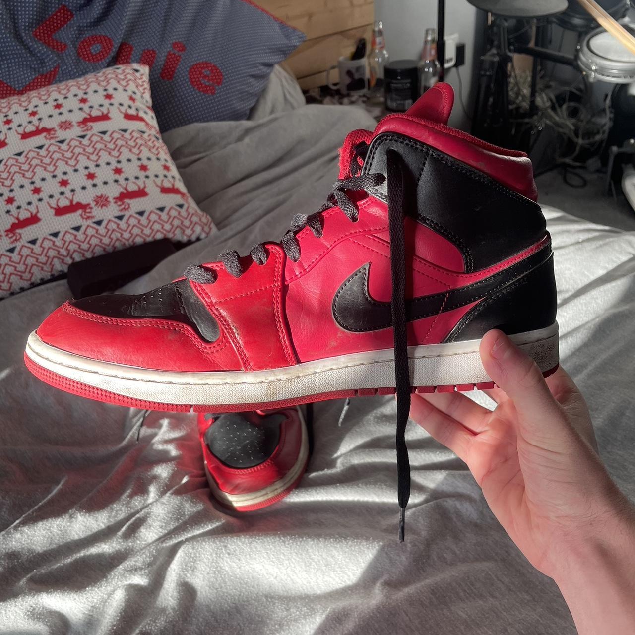 Air Jordan 1 Reverse Bred, UK size 10, decent condition - Depop