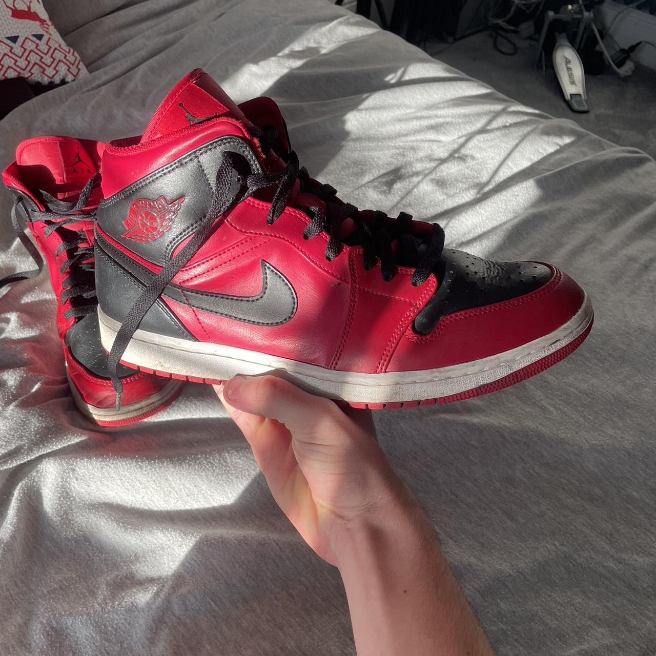 Air Jordan 1 Reverse Bred, UK size 10, decent condition - Depop