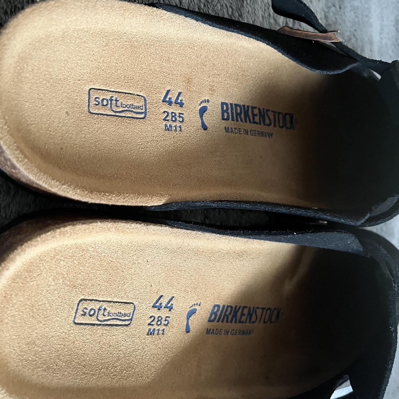 Black Suede Leather Boston Soft Footbed Birkenstock... - Depop