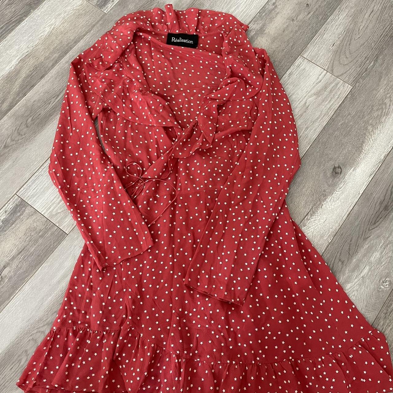 Realisation Par : the Alexandra Red star silk mini... - Depop