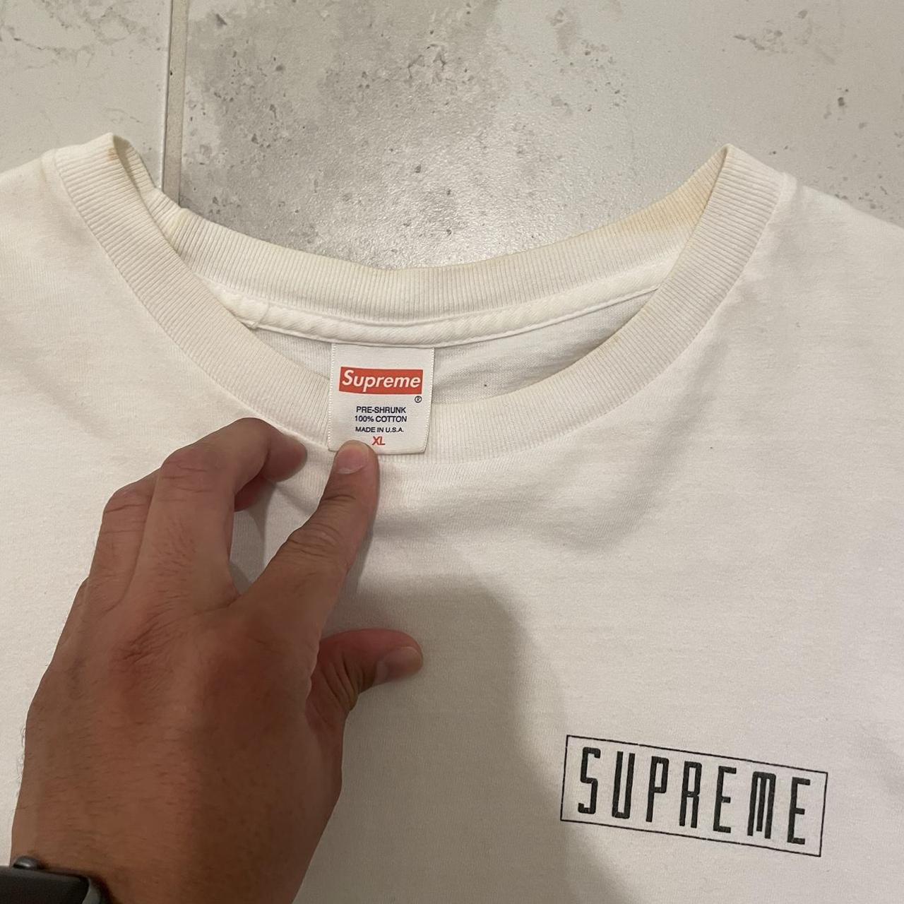 Supreme riot tee. Older szn probably like 2015 so... - Depop