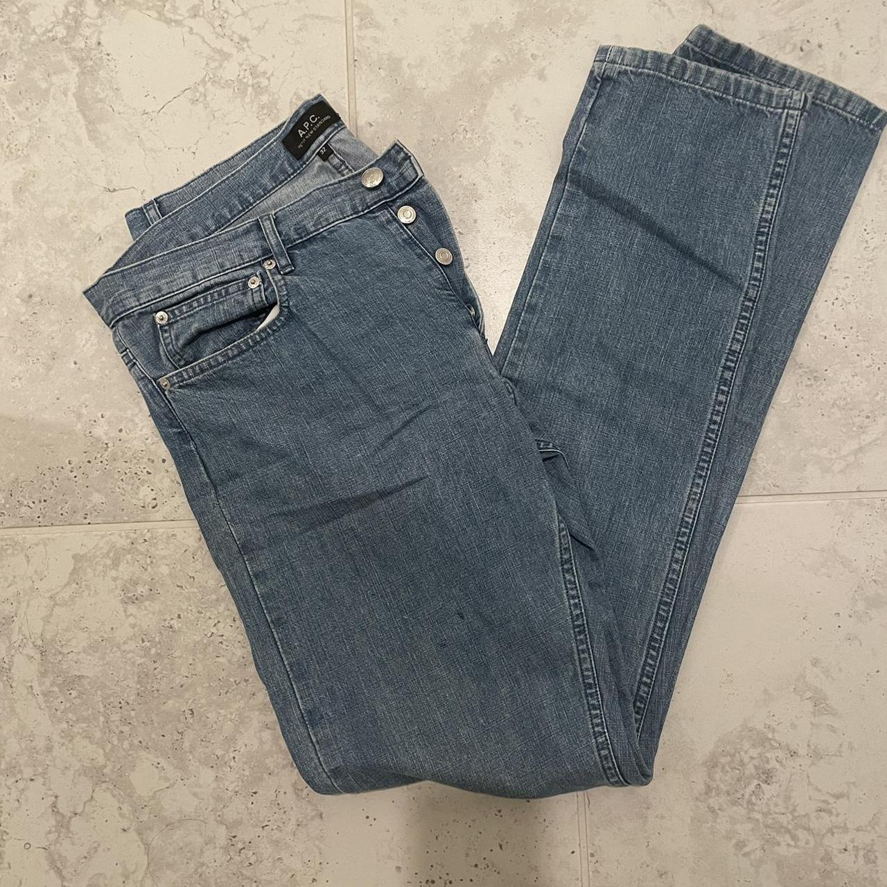 APC jeans sz 32 worn maybe twice. Like new. - Depop