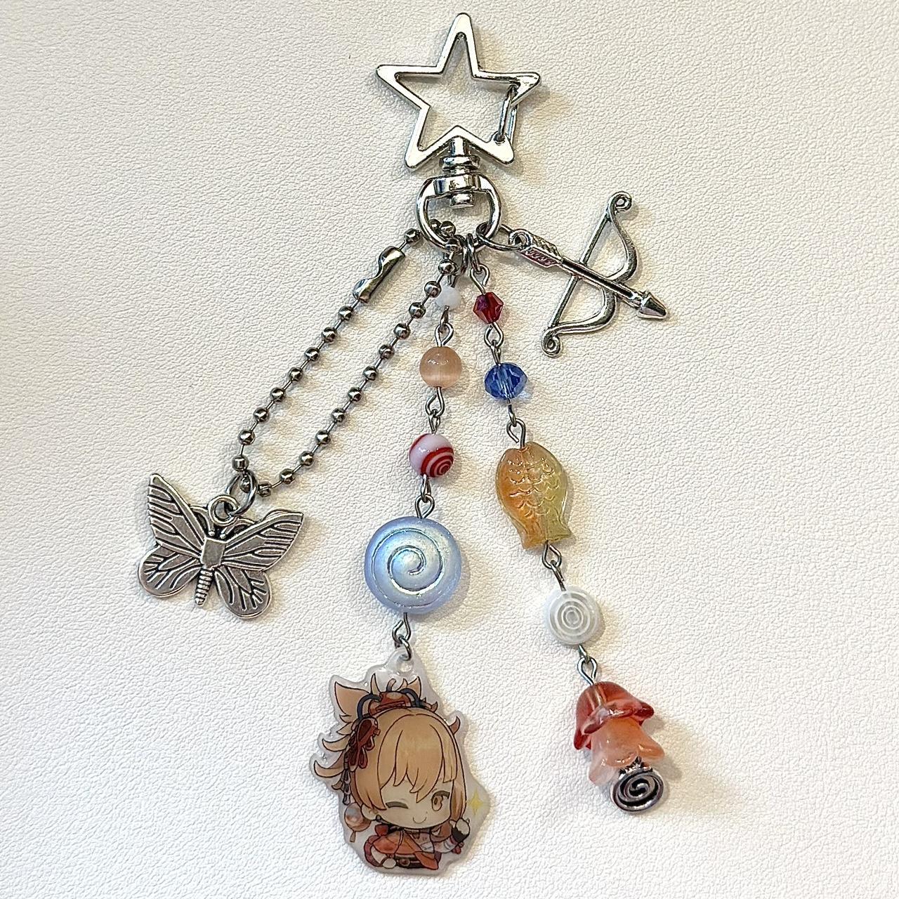 handmade Yoimiya keychain / bag... - Depop