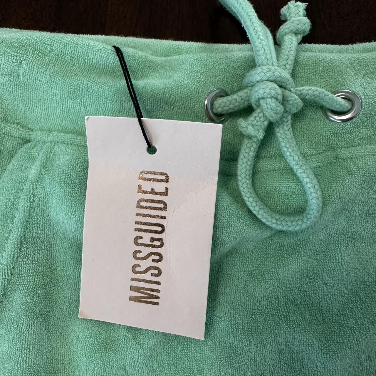 Missguided Mint green mini skirt with hoodie... - Depop