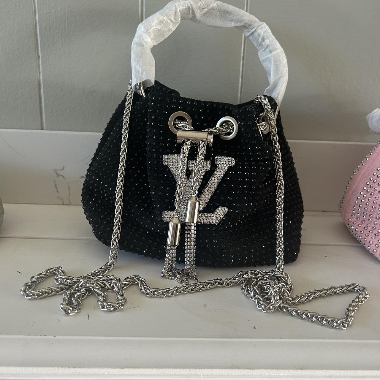 LV blinged out crossbody/ clutch evening bag Nice... - Depop