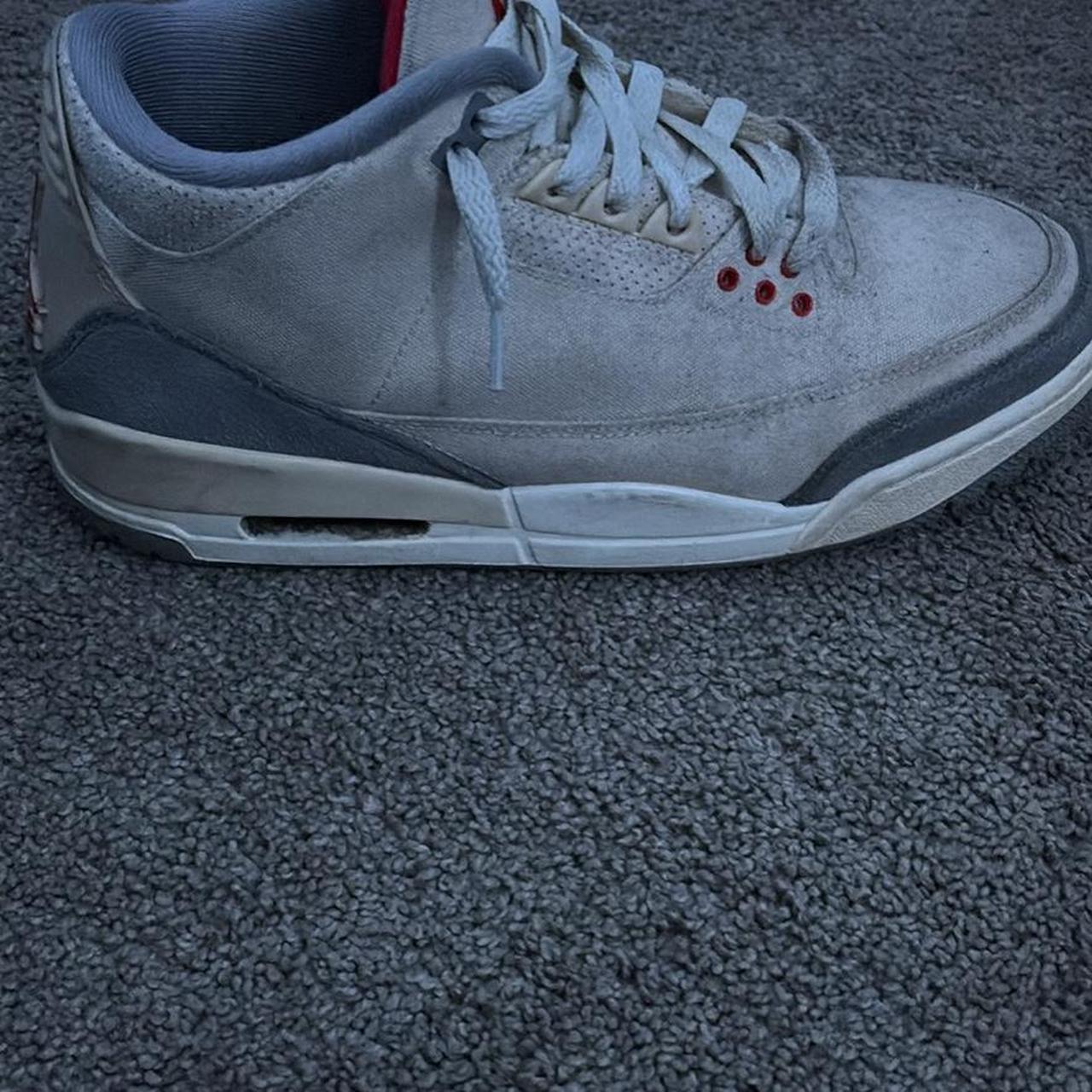 Air Jordan 3 Muslins have been worn a few times. | Depop