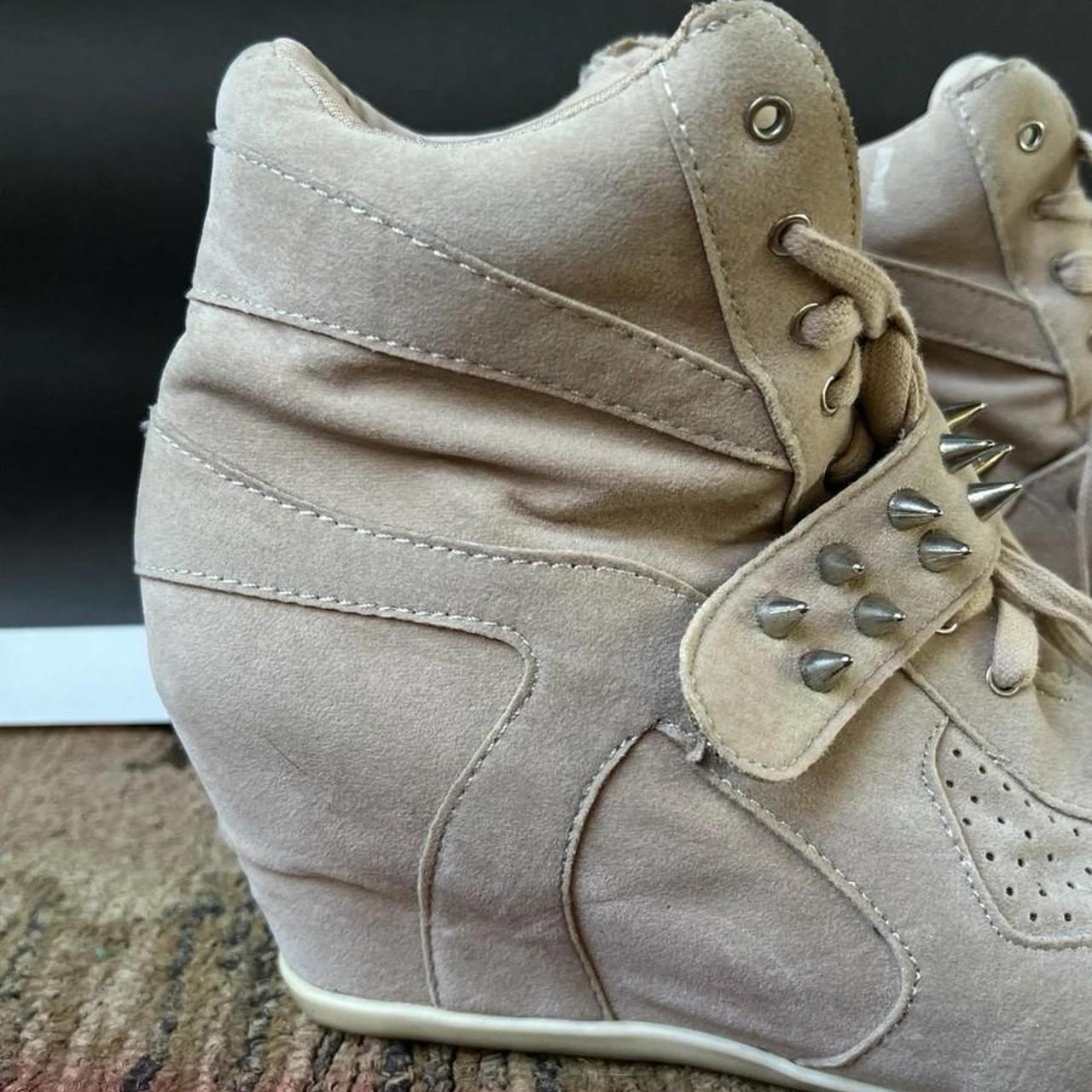 Vintage 2000s 2010s Sneaker Wedges Strap Spiked... | Depop