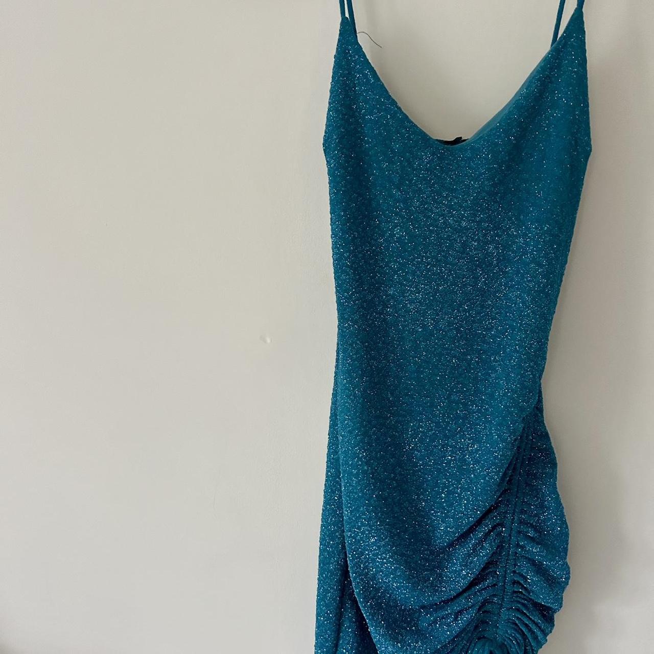 blue/teal short prom/hoco dress!! 💙🩵 - Depop