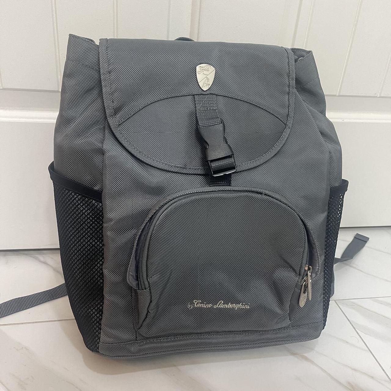 Tonino Lamborghini Gray Backpack! • Multiple... - Depop
