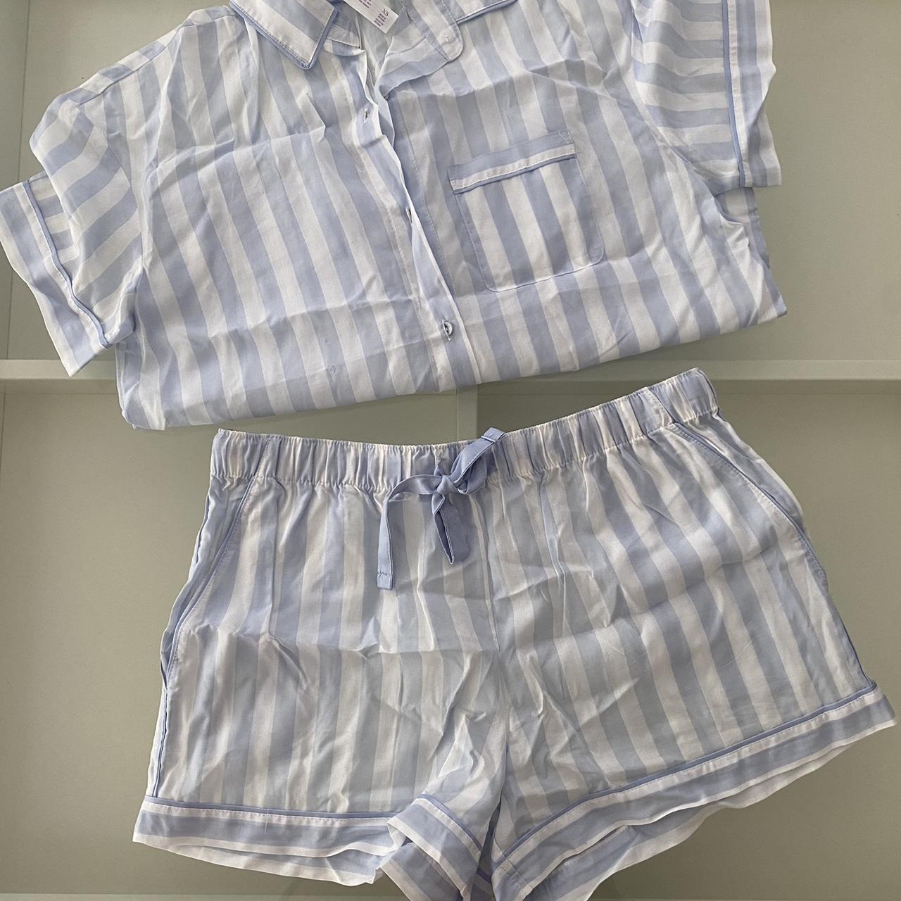 preppy perry winkle colored pj set adjustable... - Depop