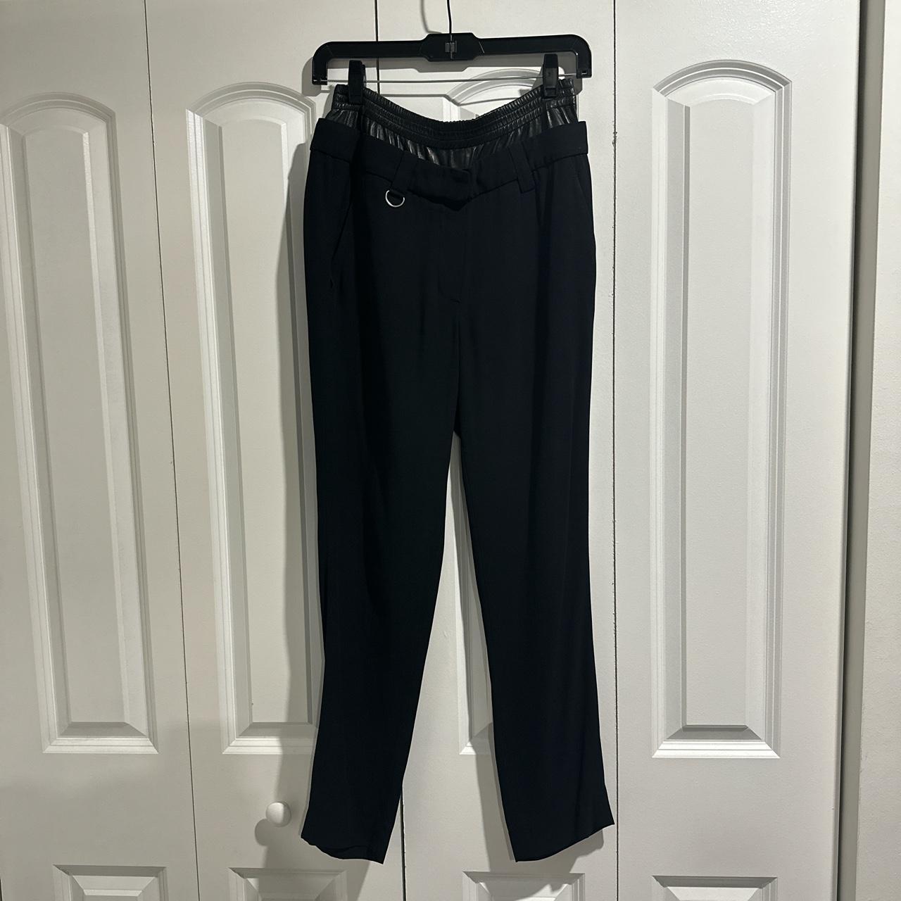 ALC double waist pants. The top section is leather.... - Depop