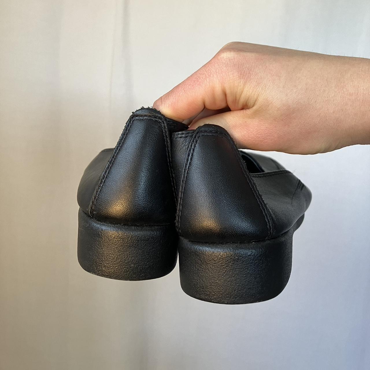 Leather hush puppies! Some wear on the inside lining... - Depop