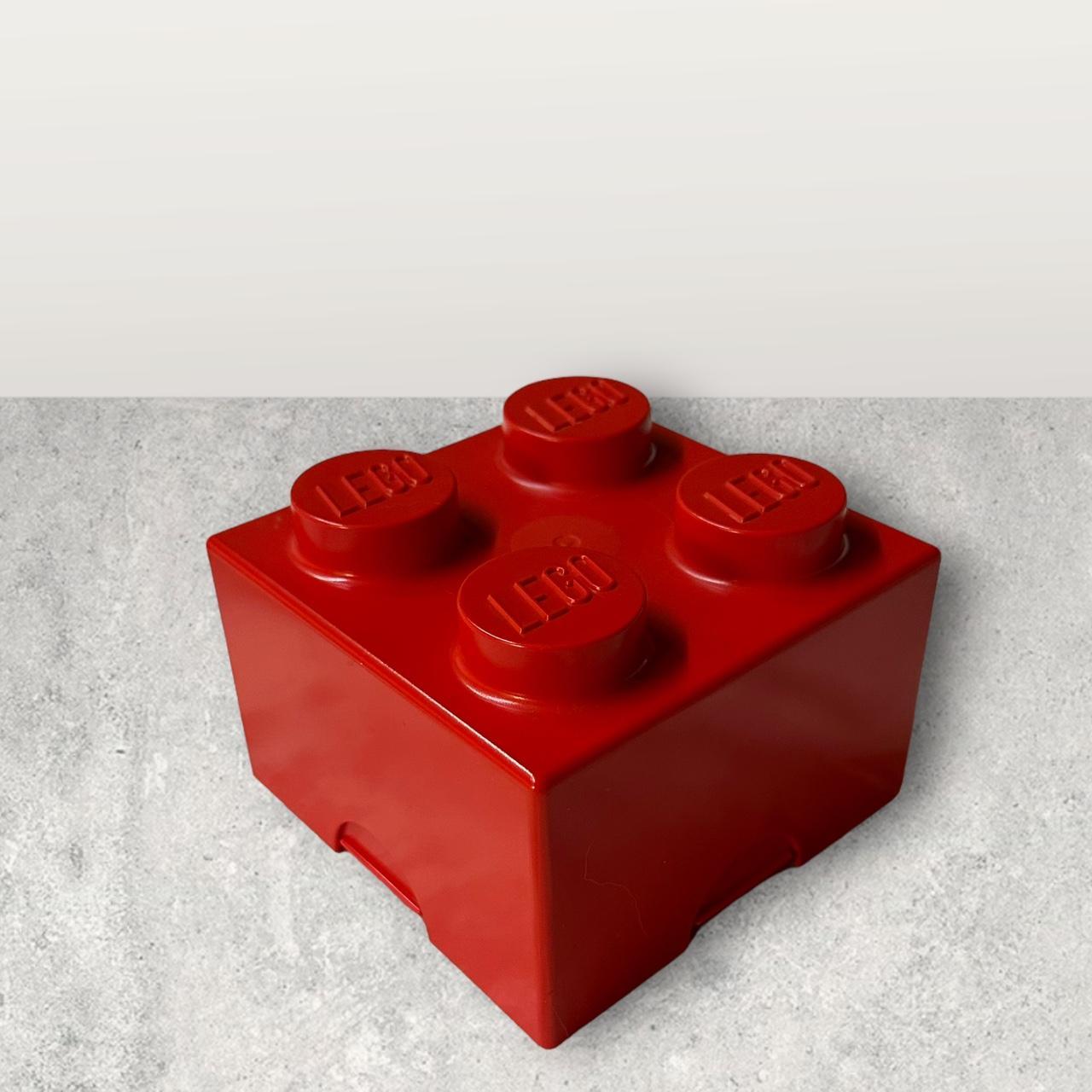 Vintage LEGO 1985 Storage 4 Knob Brick Box Denmark