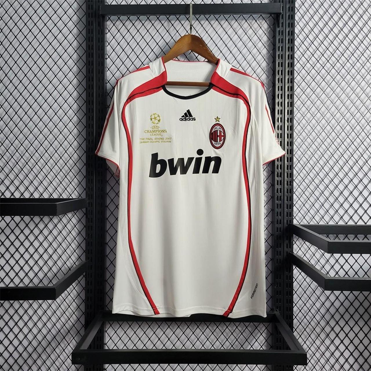 AC Milan retro shirt All sizes available please... - Depop