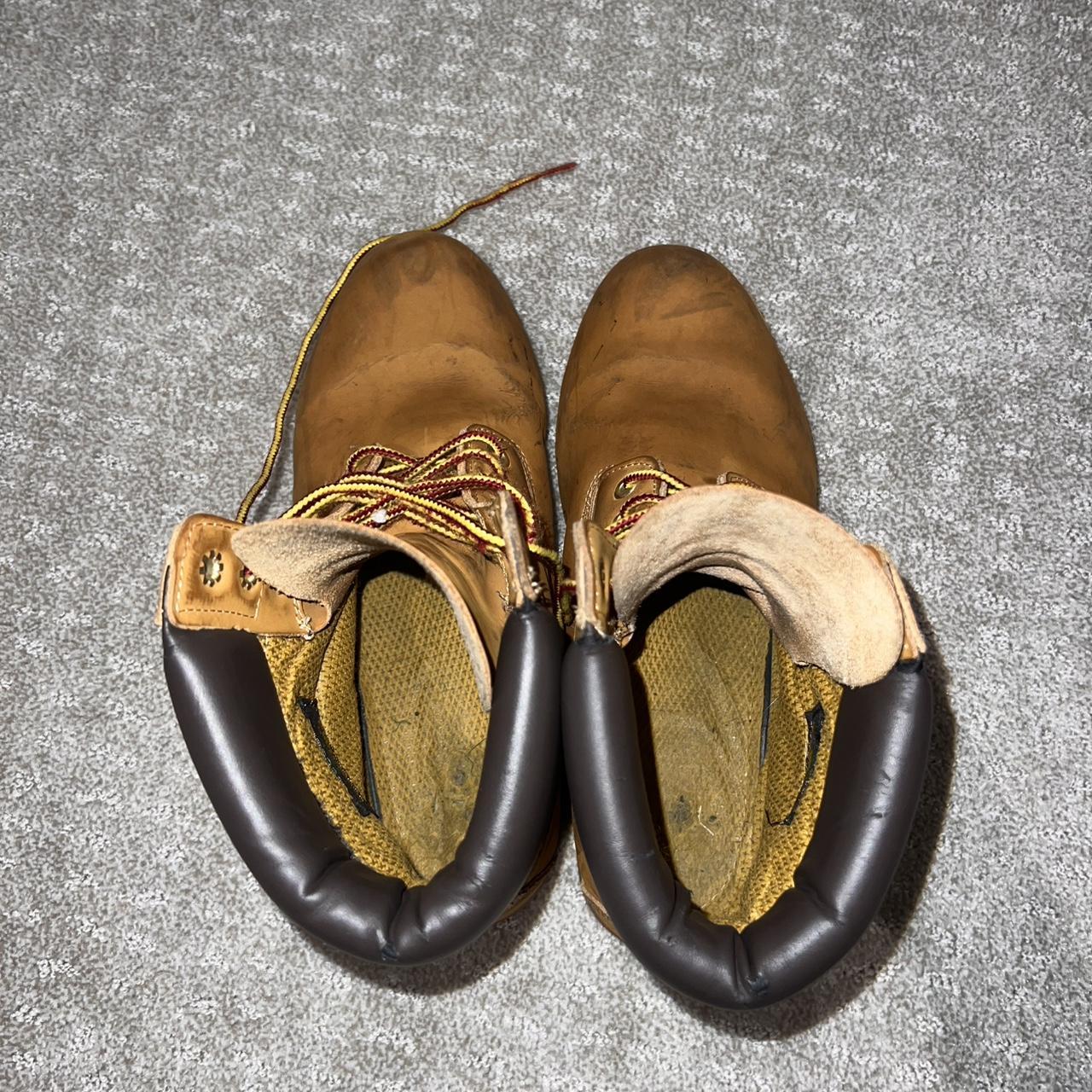 Busted timbs Size 11 mens Send offers All flaws shown - Depop