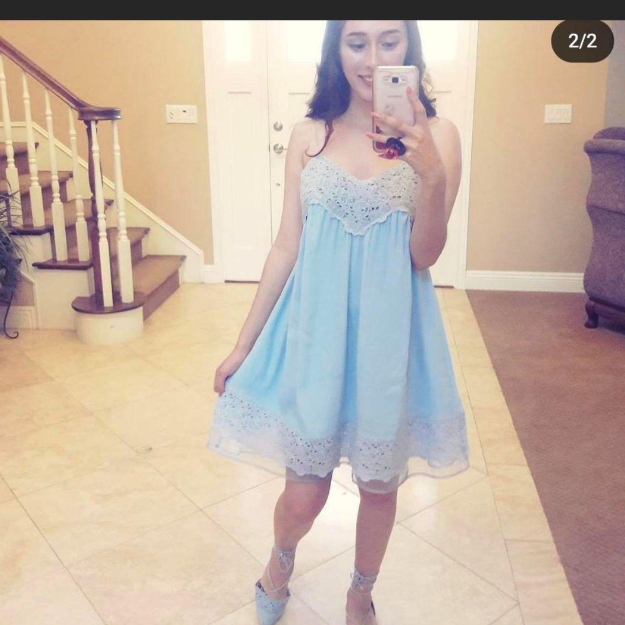 BLUE BABY DOLL DRESS 💙🪻 I bought this year's ago at... - Depop