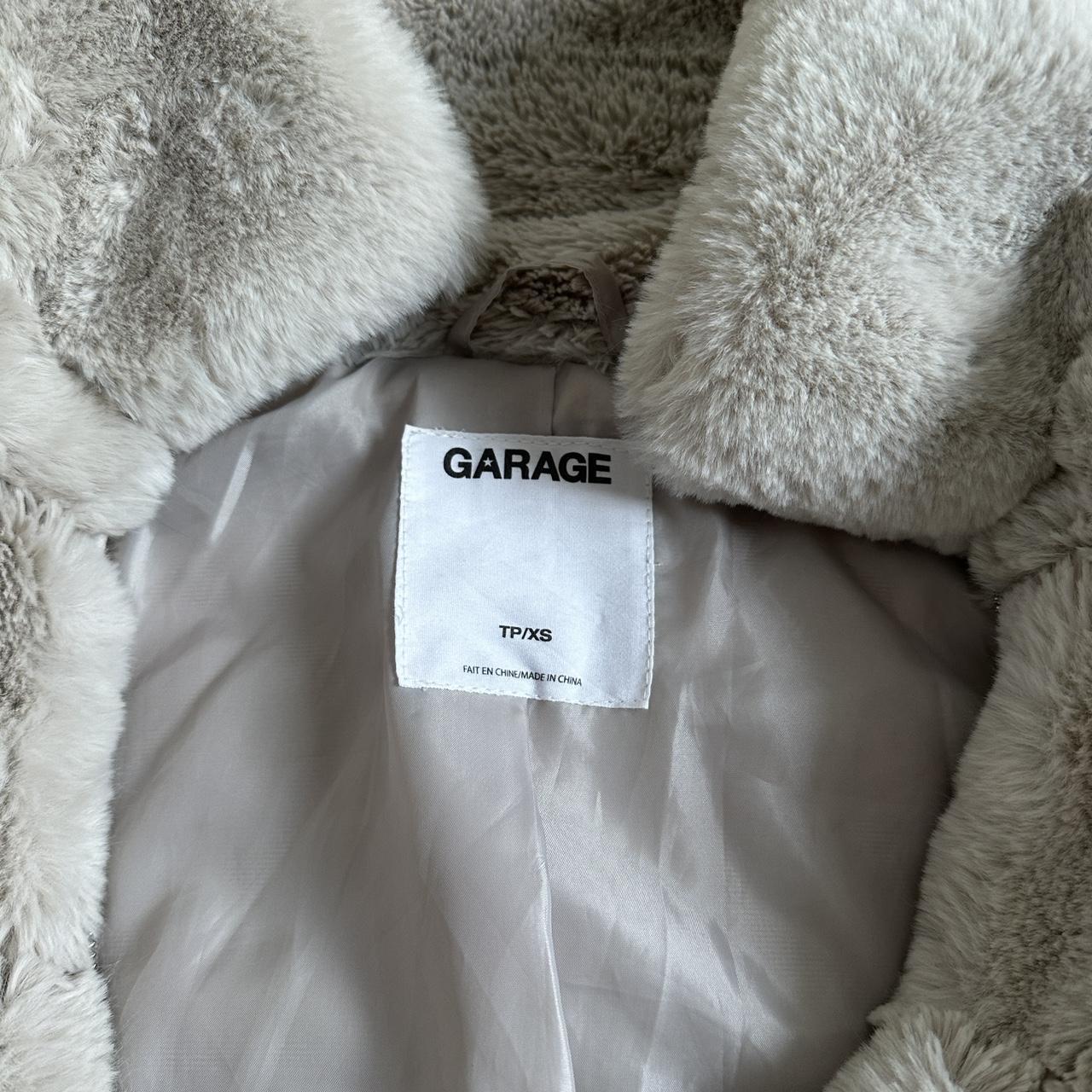 Garage Vail Fur Puffer Jacket with Zipper Color:... - Depop