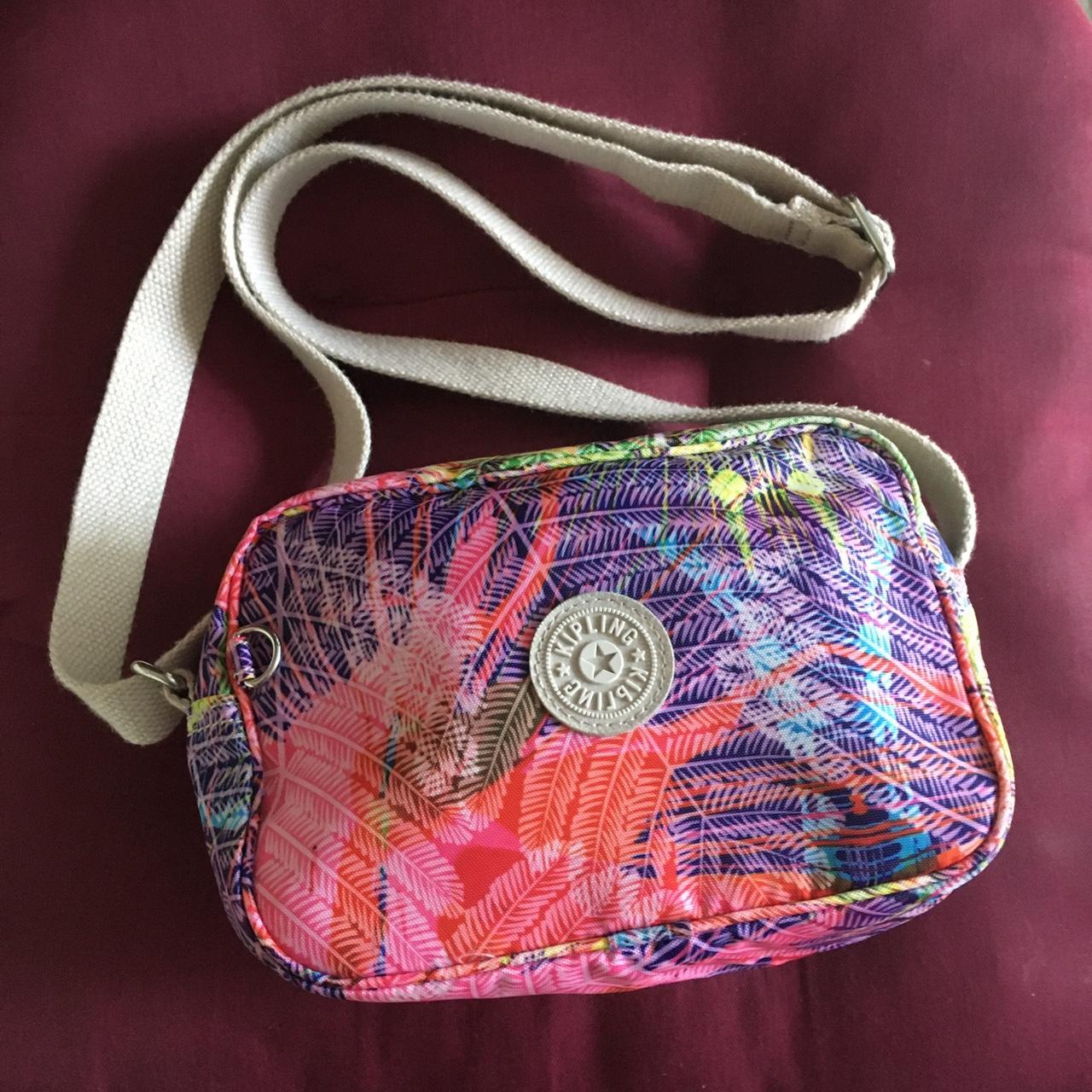 Kipling small colorful bag, looks like new, no signs... - Depop
