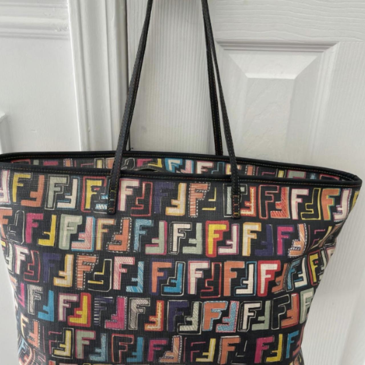 Beautiful Fendi multi color Tote 100%... - Depop