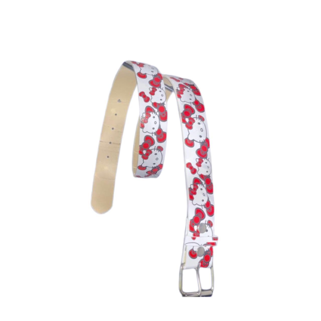 'Hello Kitty' Belt Red And White Y2K/Cute... - Depop