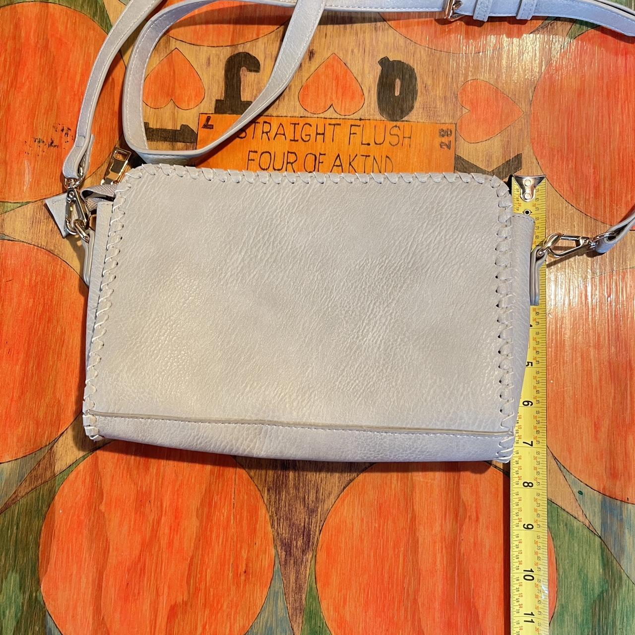 Moda Luxe Light Gray Crossbody Bag/Purse Zip. Please... - Depop