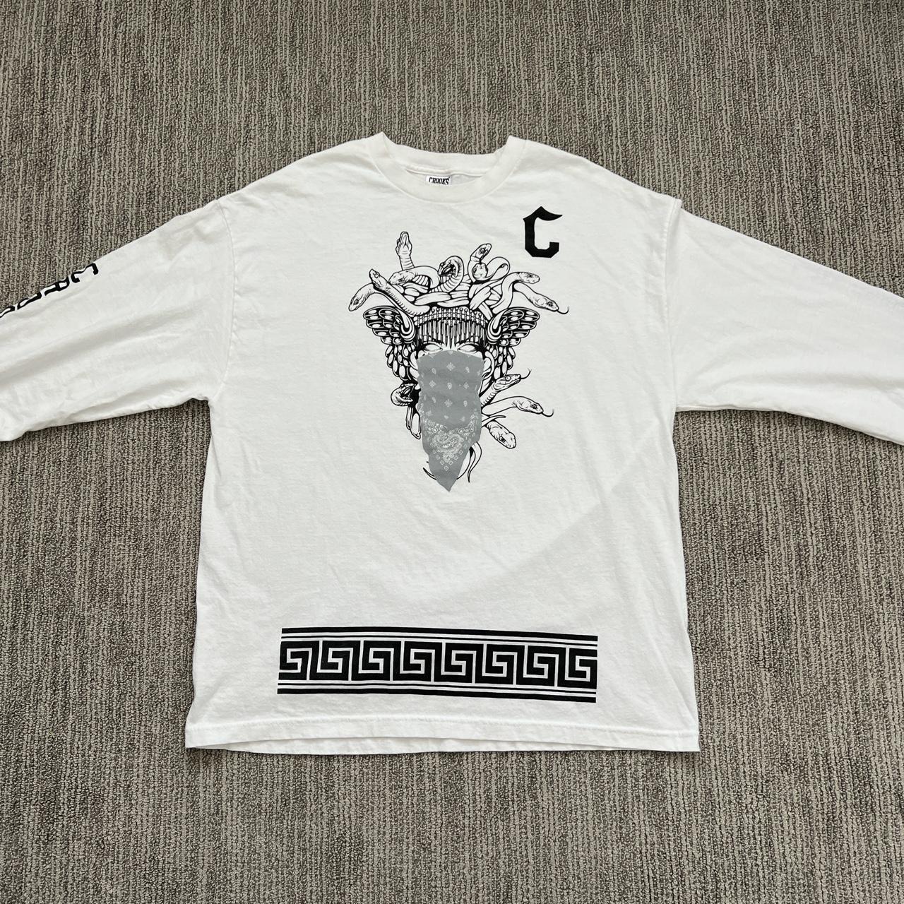 Crooks & Castles Medusa Bandit Long Sleeve Shirt in... - Depop