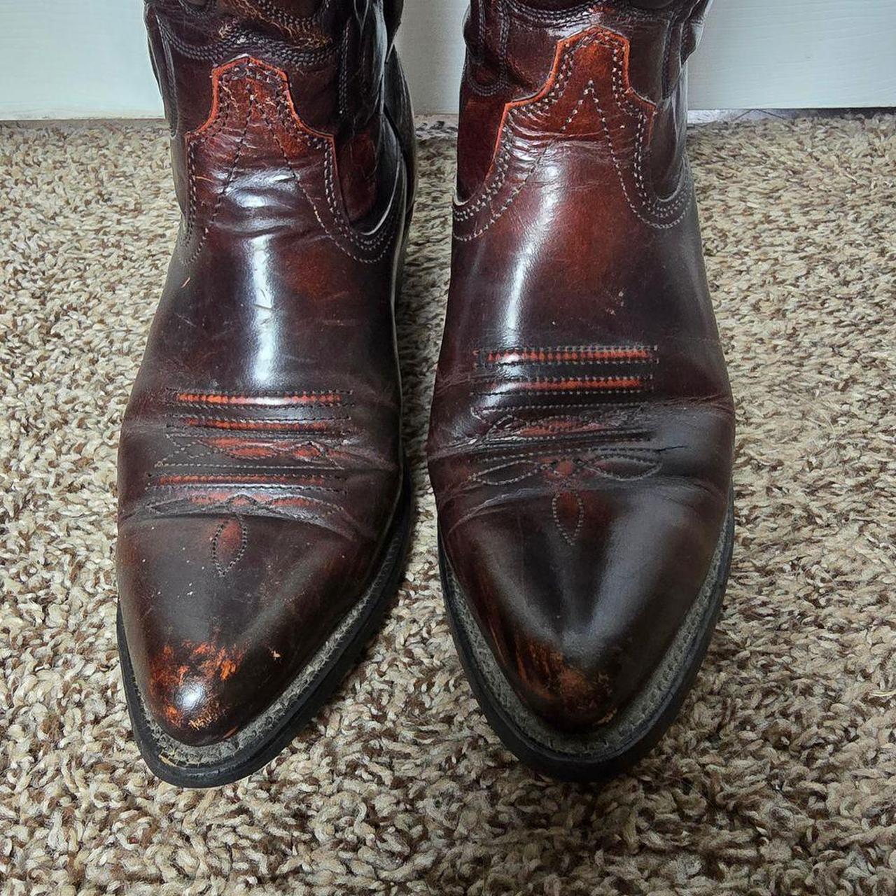Westex Cowboy Boots Red/Brown Mens 10D Westex... - Depop
