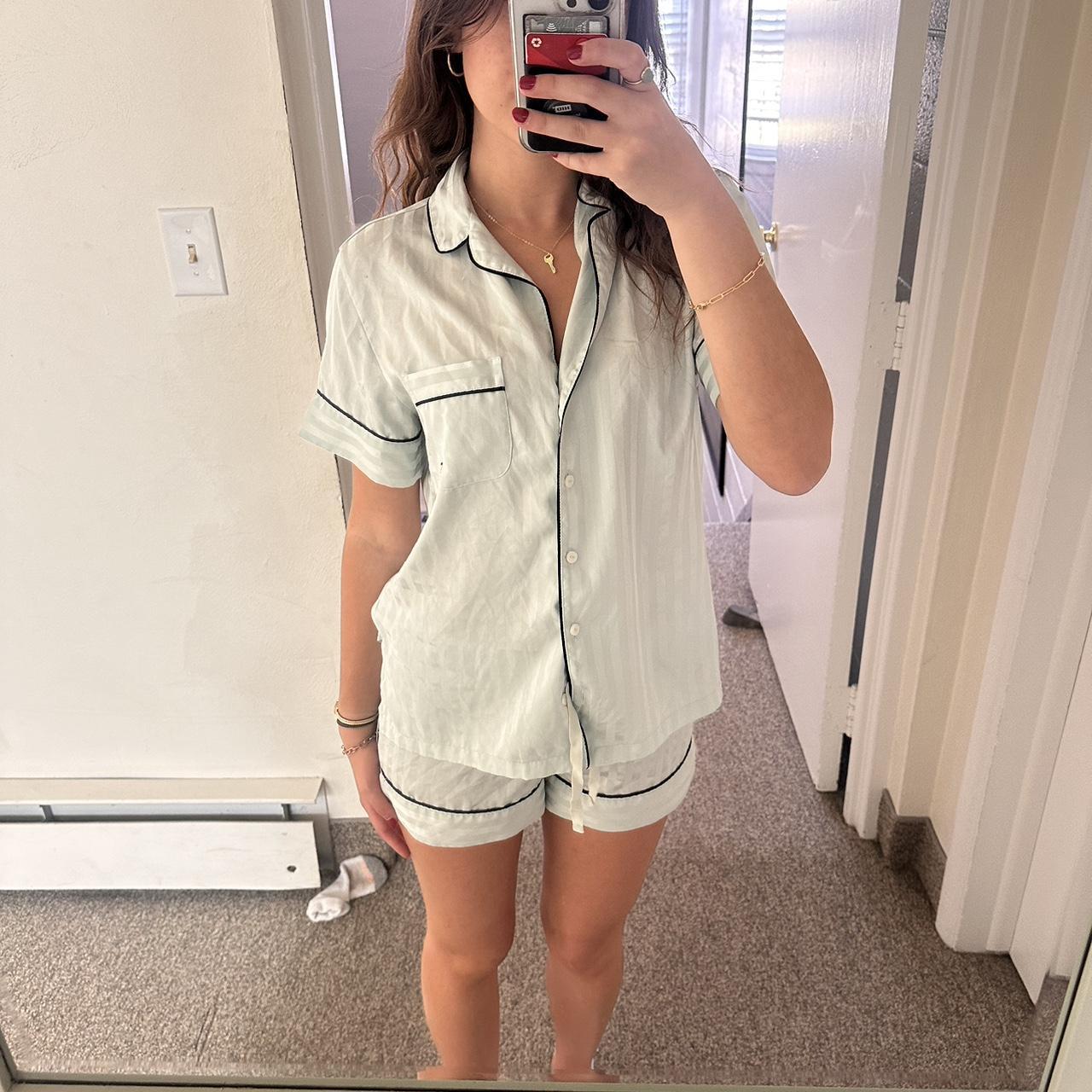 Victoria’s Secret light green pajamas set size XS.... - Depop