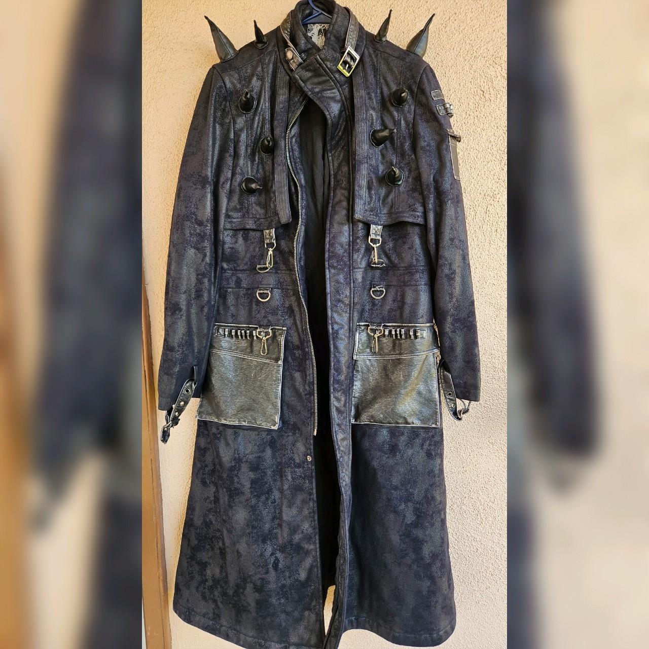 Large punkrave Gothic trench coat! Super awesome and... - Depop