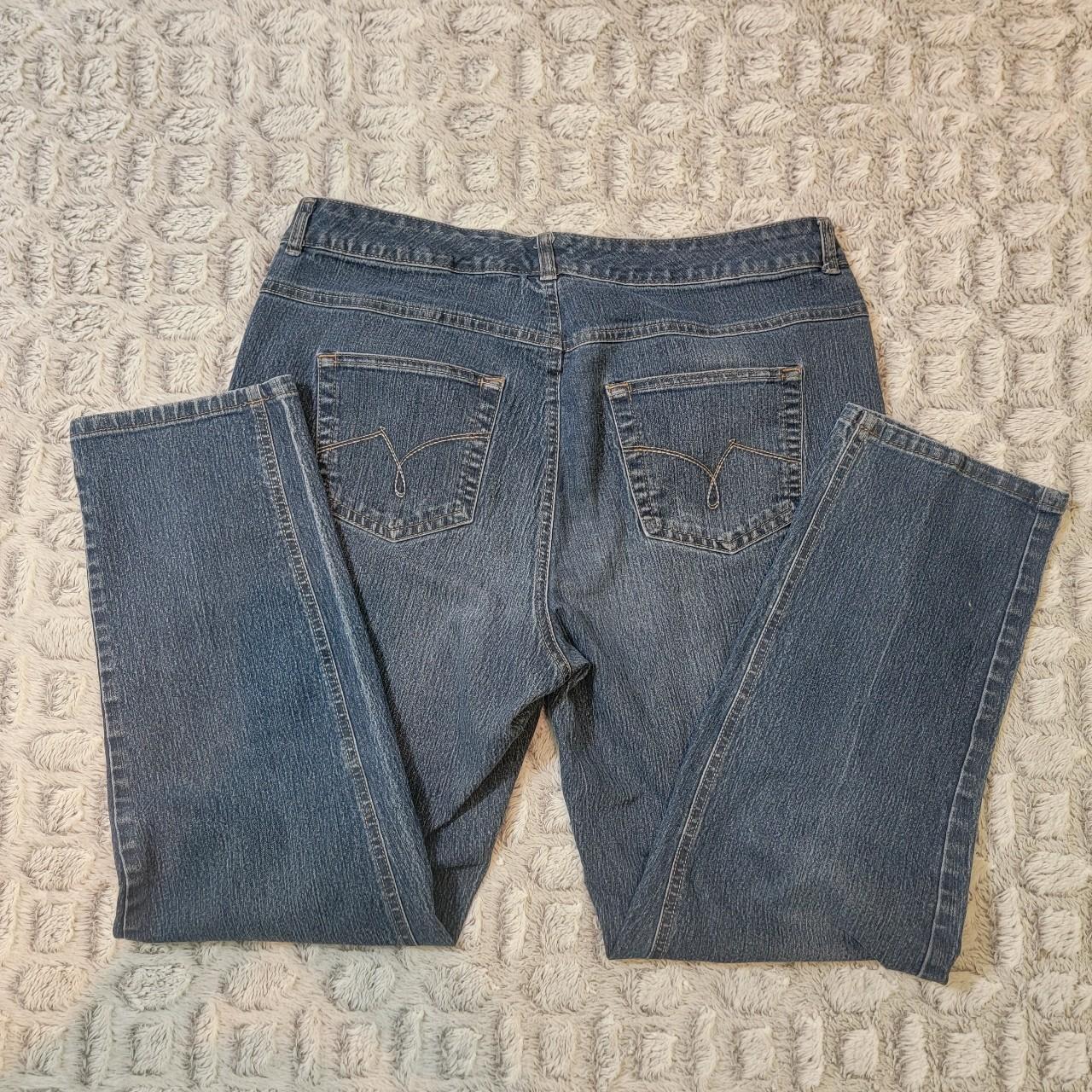 Jms Just My Size stretch classic denim blue jeans... - Depop