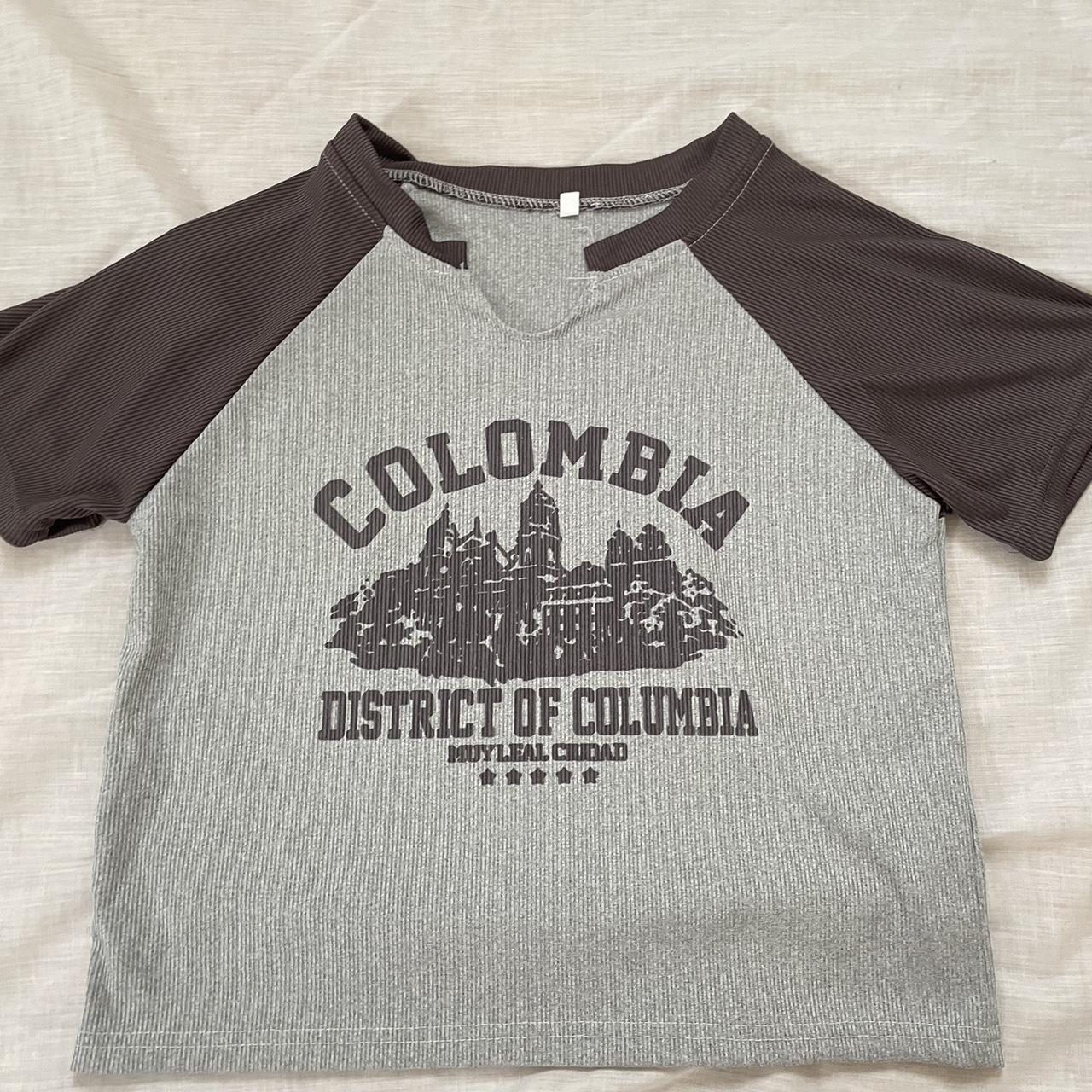 Ribbed grey acubi styled short sleeve top~ Ribbed... - Depop