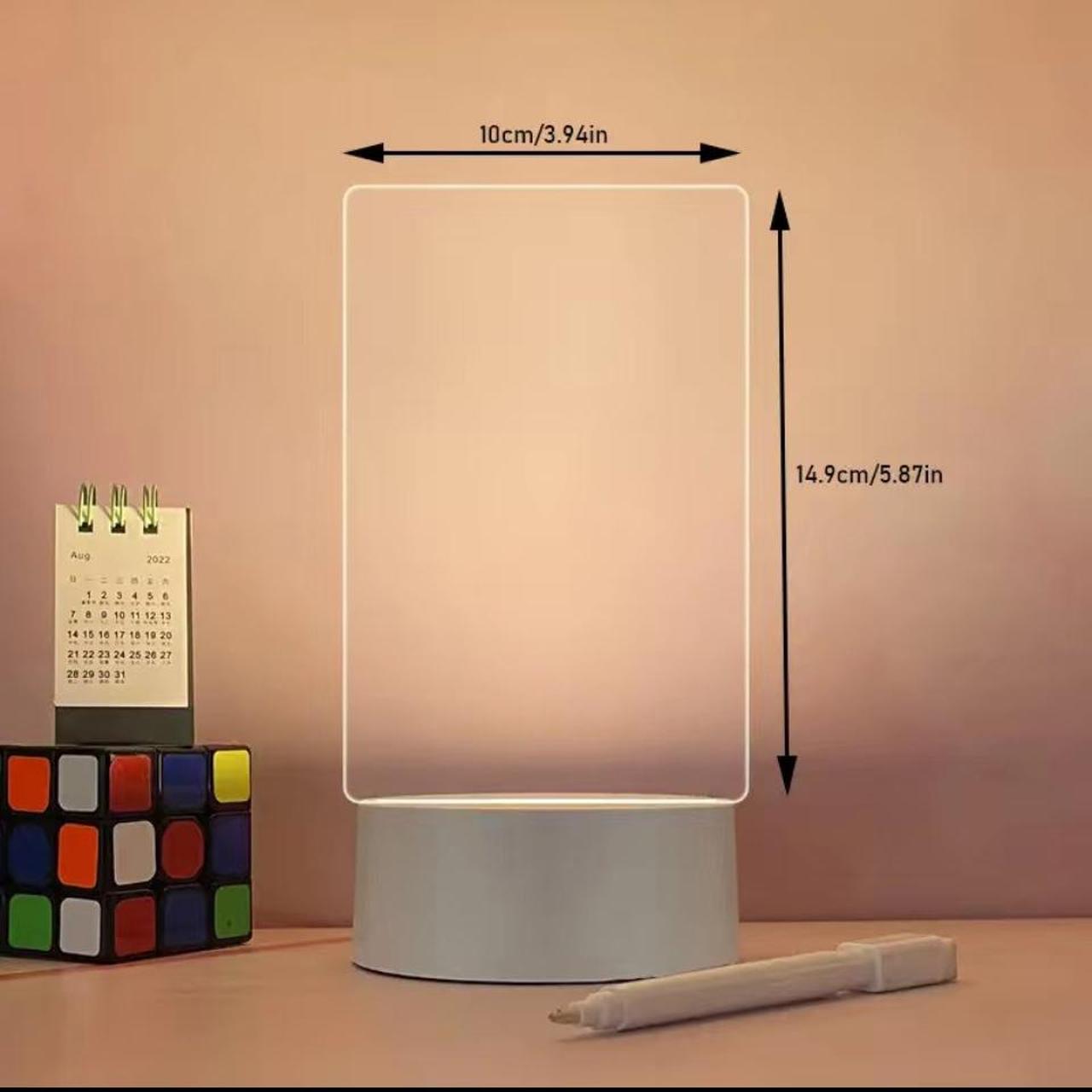 Viral Acrylic Light Up Whiteboard w/ Marker - Depop