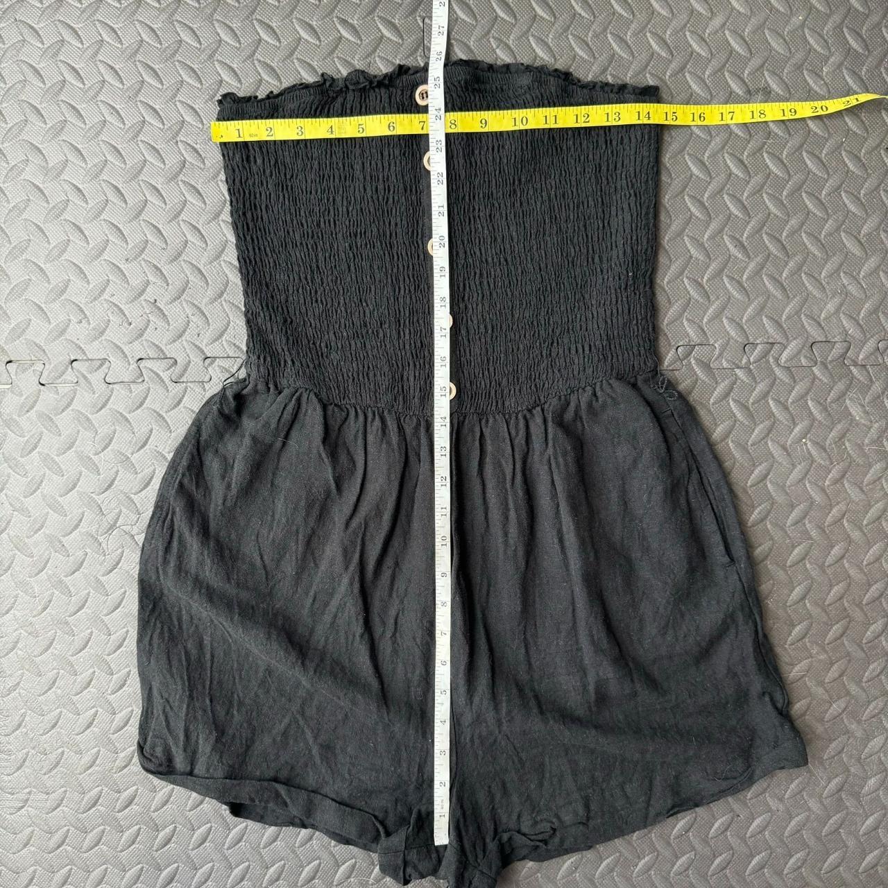 garage strapless shorts romper - black sleeveless... - Depop