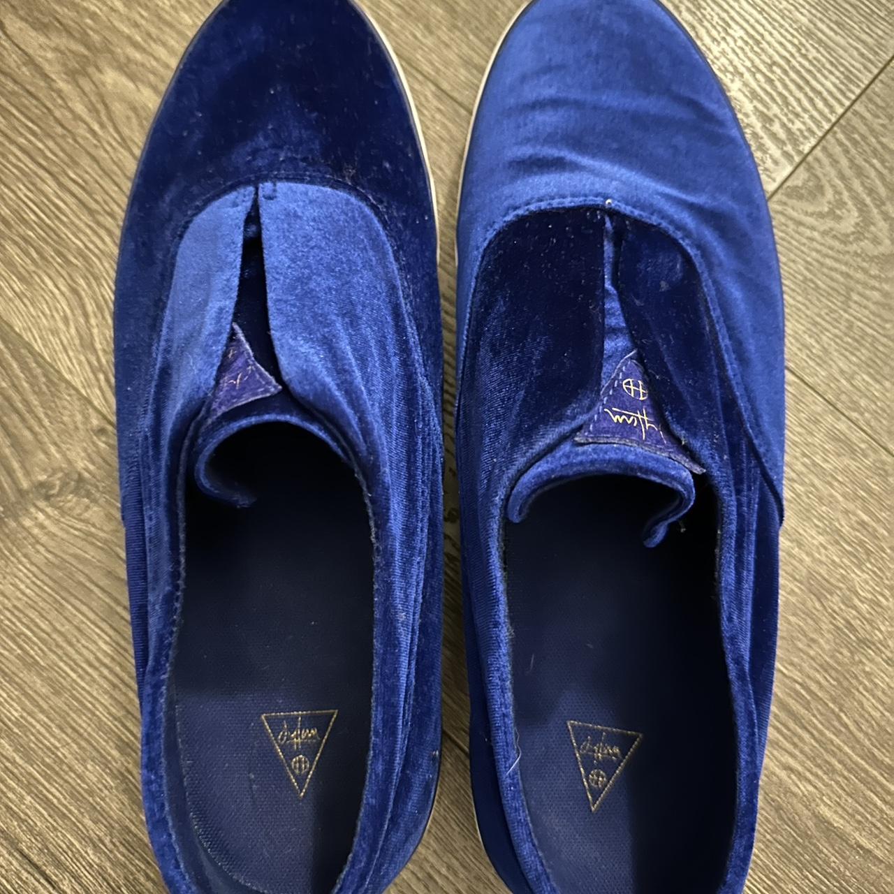 Dylan Reider x Huf Slip On Royal Blue (2016) Size... - Depop