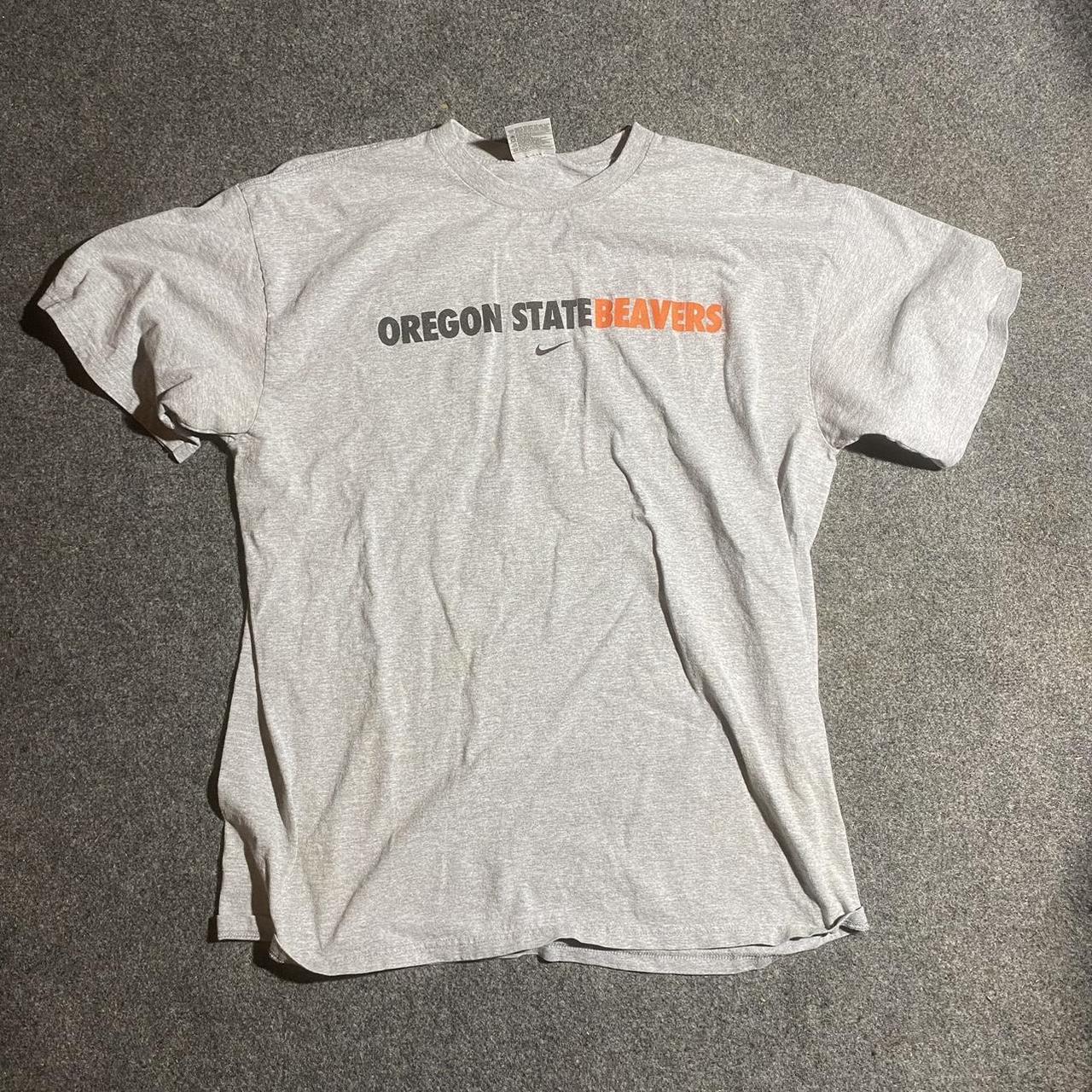 oregon state nike center swoosh team tag size... - Depop