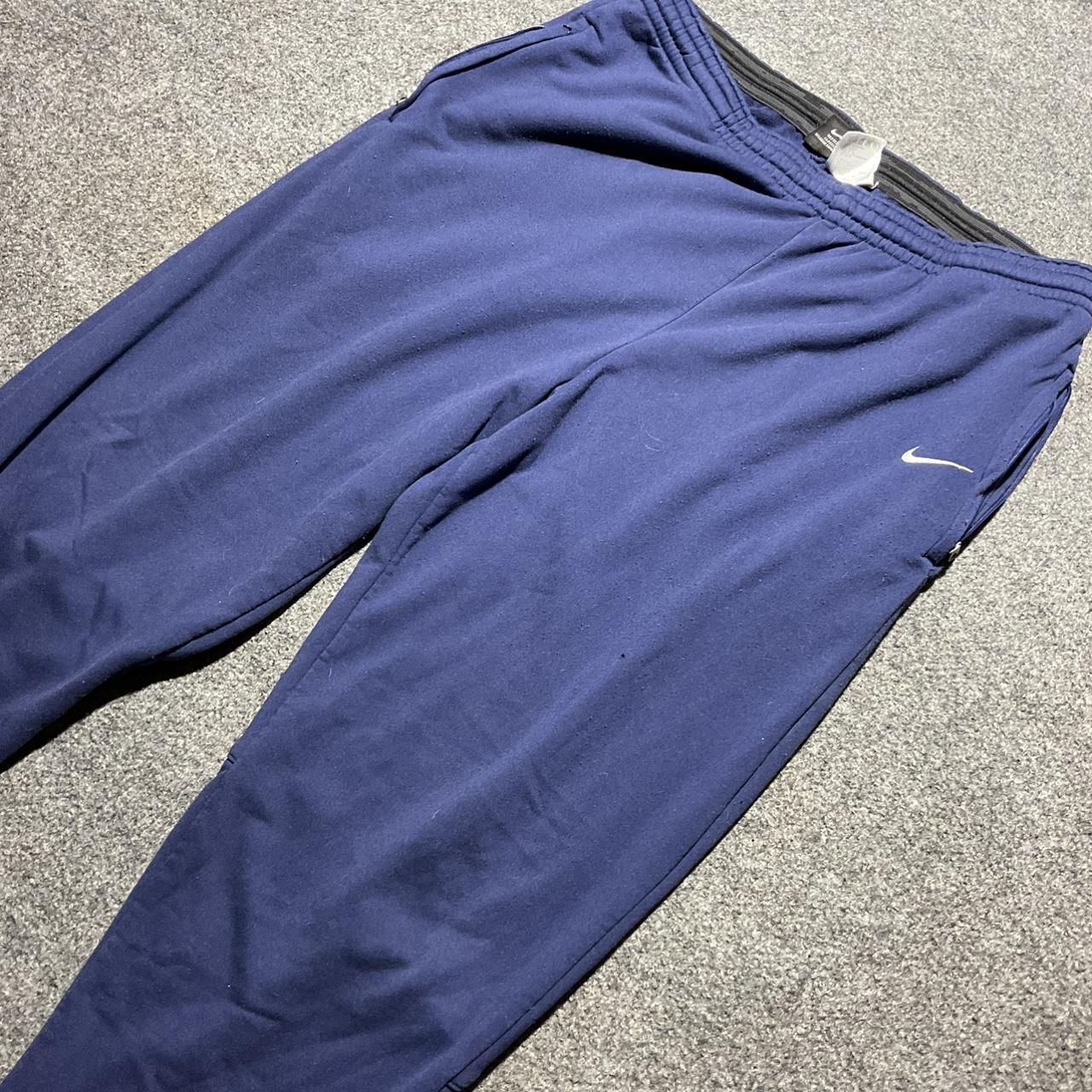 Navy blue Nike sweatpants Size L - Depop