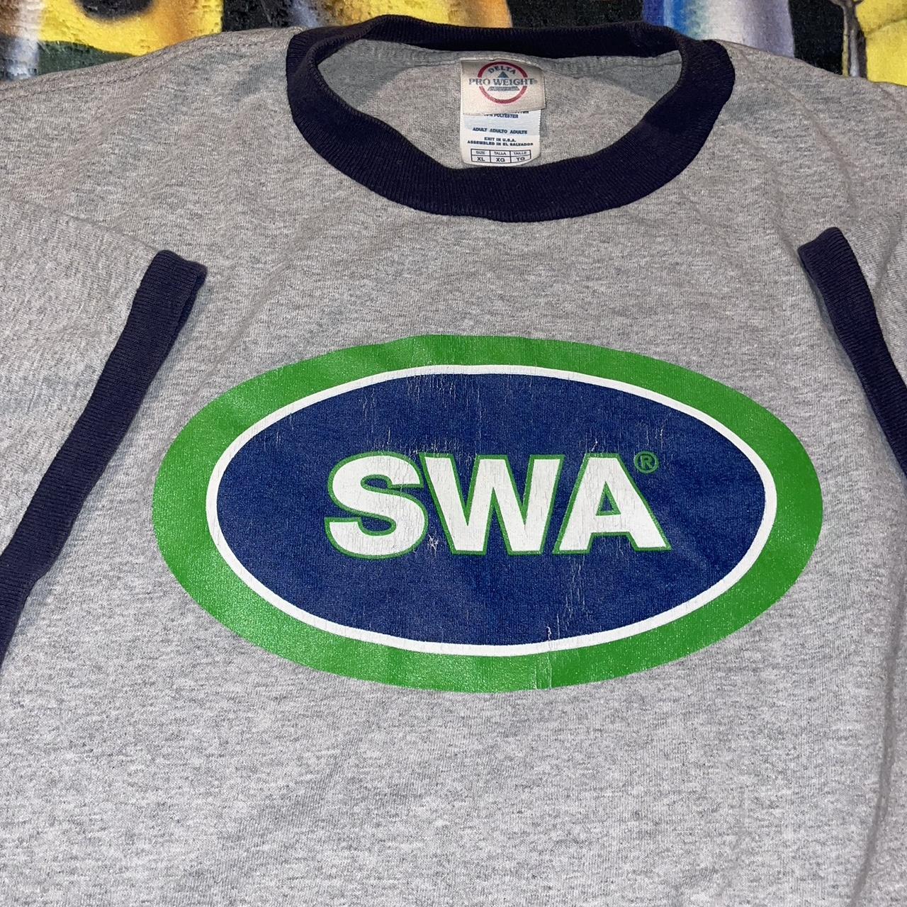 Vintage SWA shirt good condition, not sure what it... - Depop